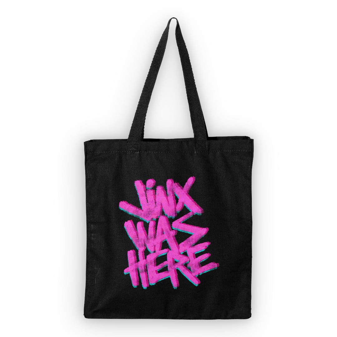 Jinx Tote Bag Jinx Was Here Cutout Style Canvas Bag Gift for Her Gift ...