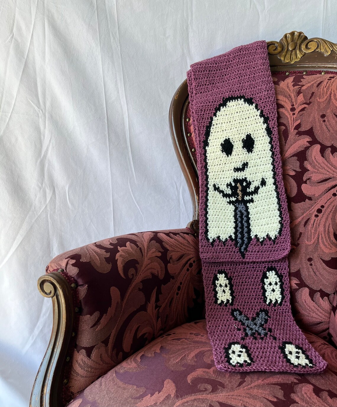 Warrior Ghost Scarf - Etsy