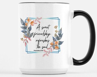 Friendship Mug Bible Verse - Etsy