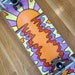 Hand-painted Wavy Sunset Design Skateboard - Etsy