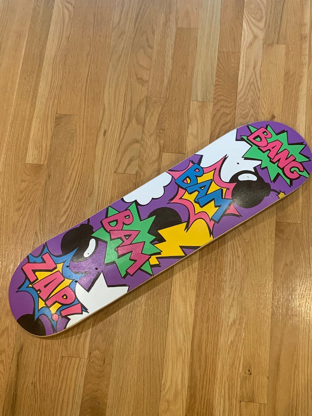 Comic Book BAM Skateboard Deck Wall Art - Etsy