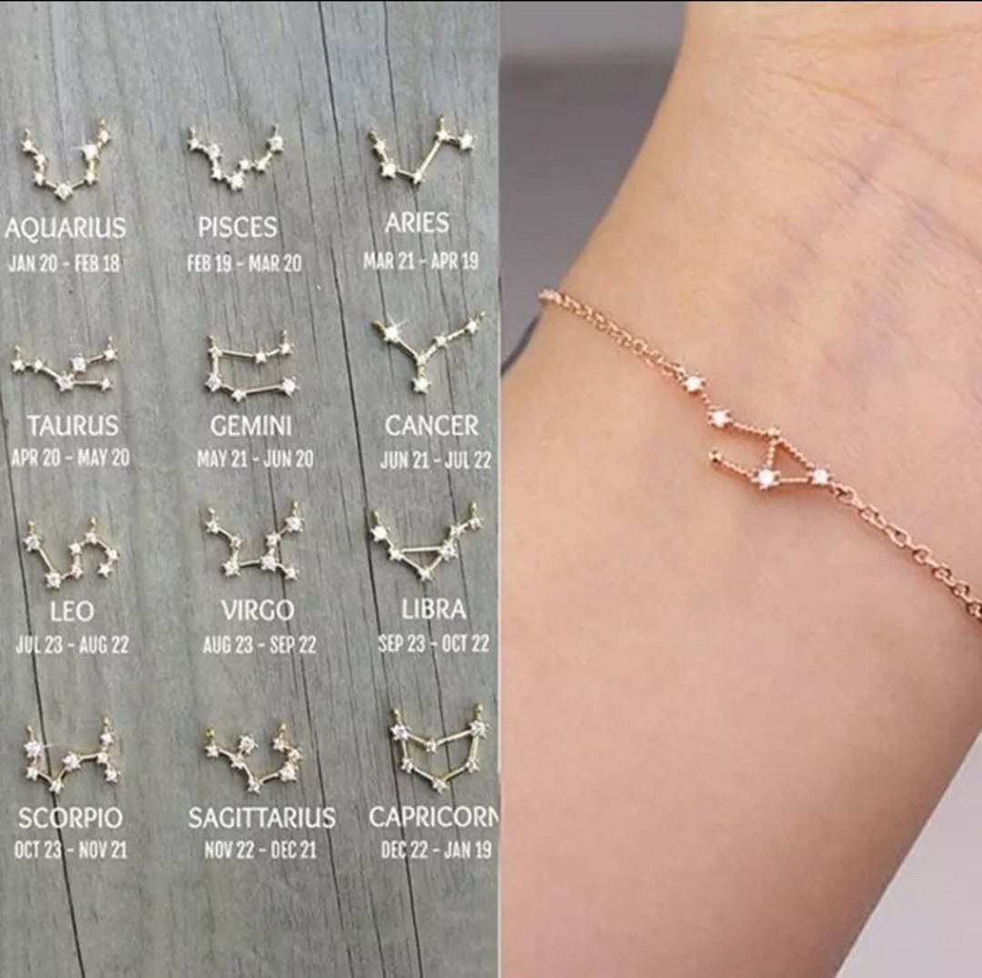 Silver Diamanté, Zodiac, Jewellery Set, Zodiac Necklace, Zodiac ...