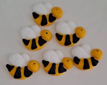Royal Icing Sugar Bumble Bee Honey Bee Bees Cupcake Cake - Etsy