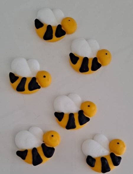 Royal Icing Sugar Bumble Bee Honey Bee Bees Cupcake Cake - Etsy