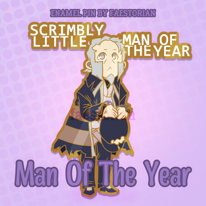 Man of the Year PLA Ingo Enamel Pin - Etsy