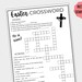 Easter Crossword Puzzle Printable - Easter Printable Activity- Sunday ...