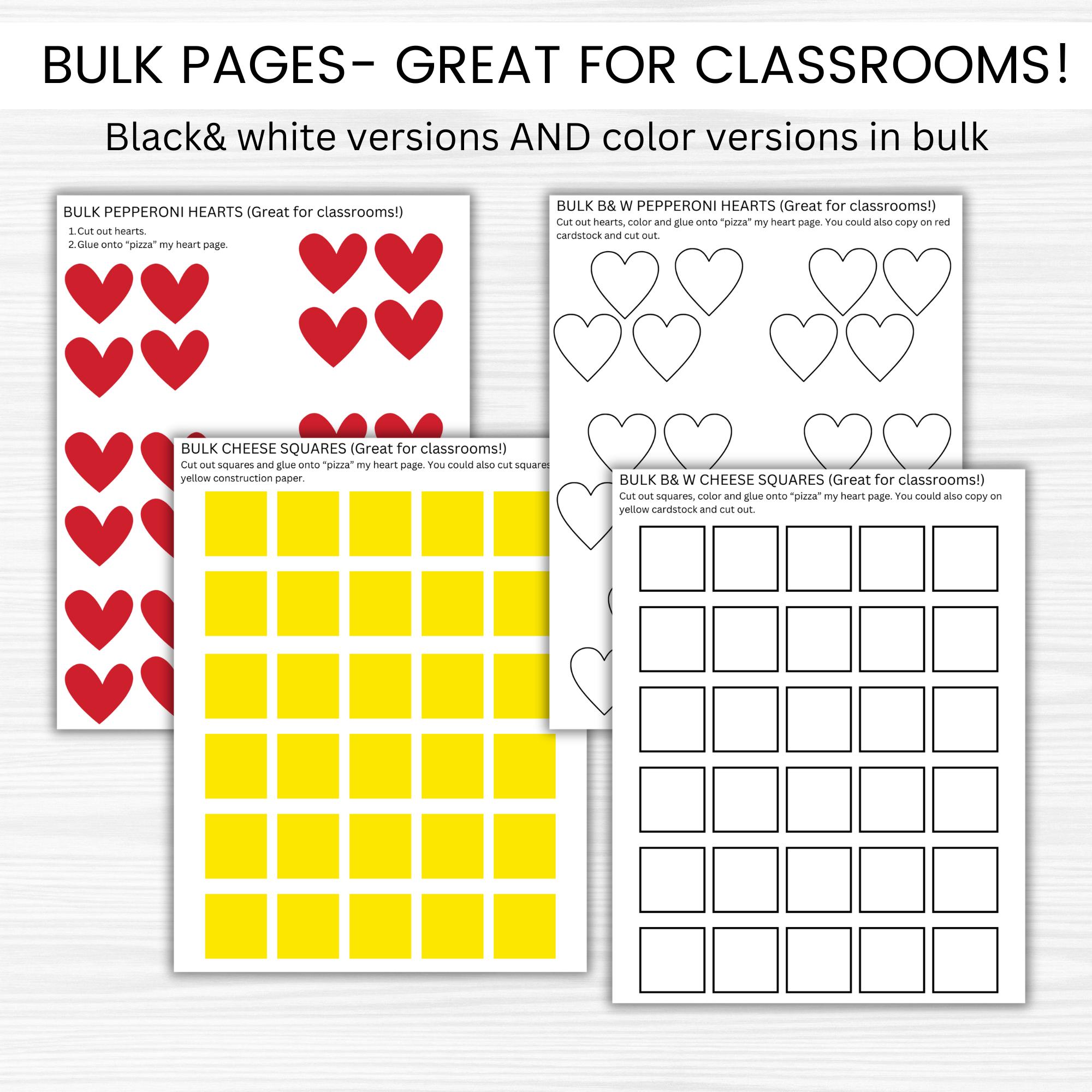 Pizza Valentine Craft, Valentine Activity for Kids, Classroom Valentine ...