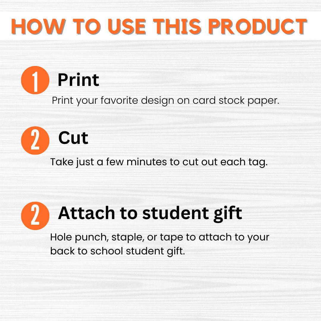 O-fish-ally Back to School Student Gift Tags - Etsy