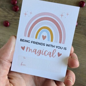 Printable Rainbow Valentines Day Cards Printable Valentines Instant ...