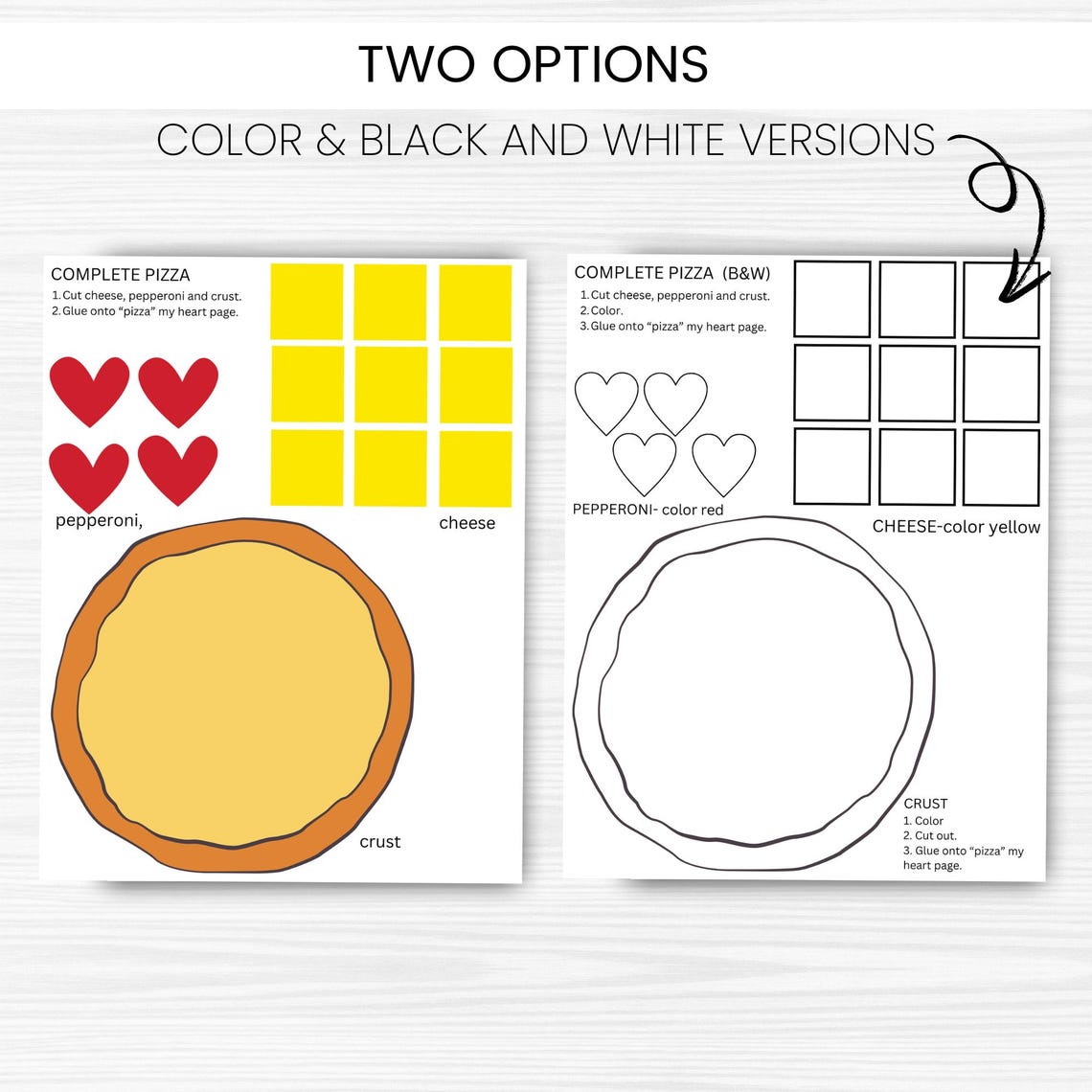 Pizza Valentine Craft, Valentine Activity for Kids, Classroom Valentine ...