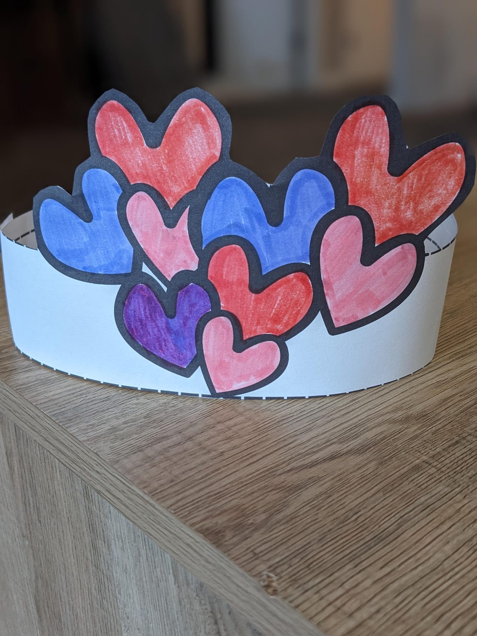 Valentines Day Paper Crown, Valentine Activity for Kids, Classroom ...