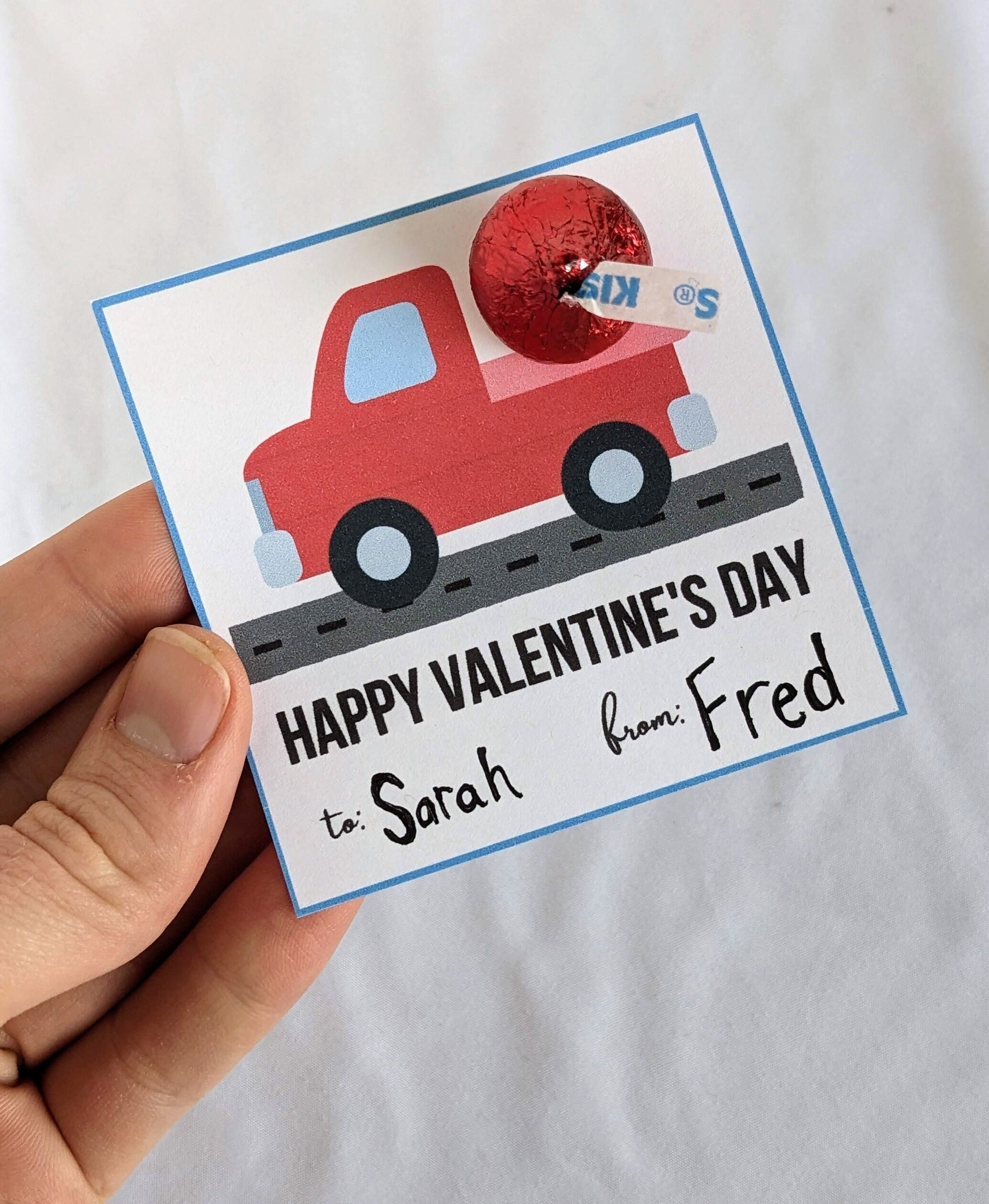 Printable Truck Valentine's Day Cards Printable Valentine Cards ...