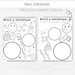 Build a Snowman Printable- Kids Winter Craft- Winter Coloring Page ...