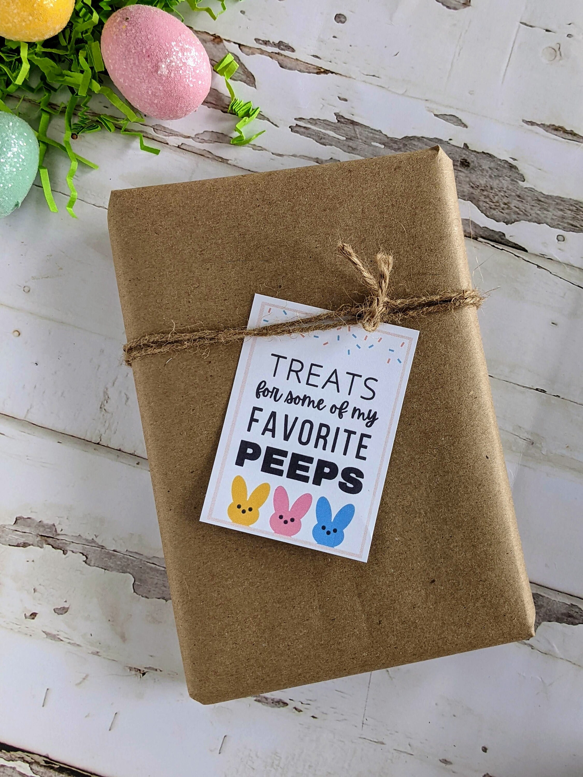 Easter Gift Tag Printable PEEPS Easter Basket Tag Printable Gift Tag ...