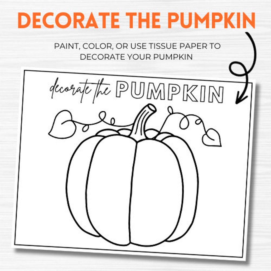 Pumpkin Coloring Pages- Fall Coloring Page - Pumpkin Printable ...