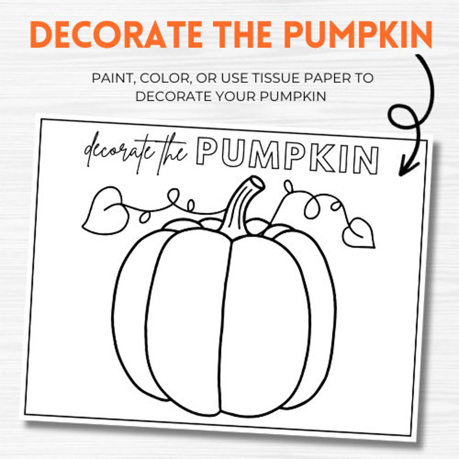 Pumpkin Coloring Pages- Fall Coloring Page - Pumpkin Printable ...