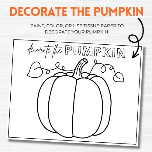 Pumpkin Coloring Pages- Fall Coloring Page - Pumpkin Printable ...