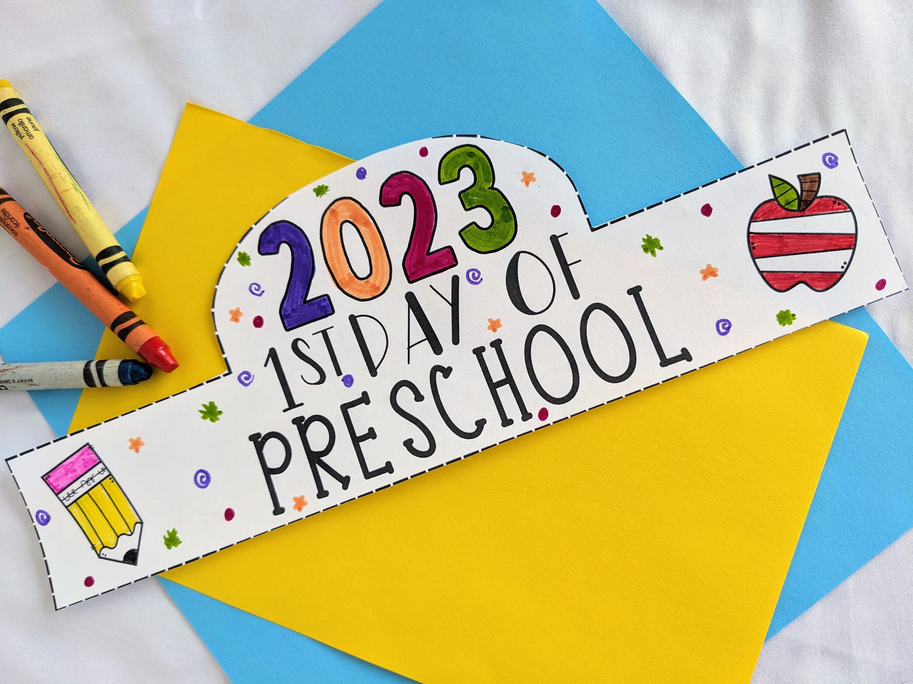 Back to School Crowns Printable PDF - Etsy