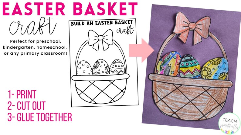 Easter Bunny Craft - Easter Printable Activity- Print & Go Activity ...