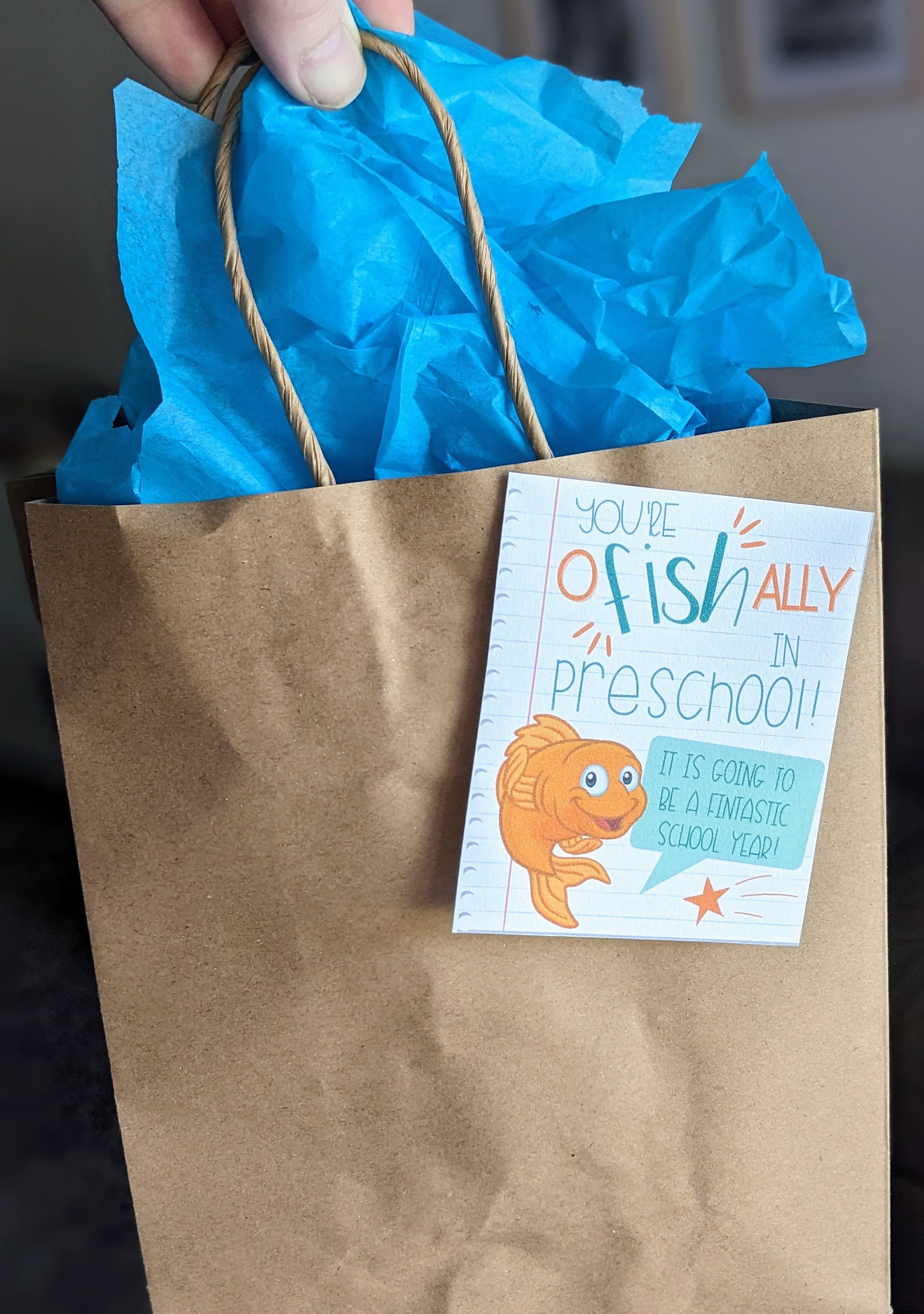 O-fish-ally Back to School Student Gift Tags - Etsy