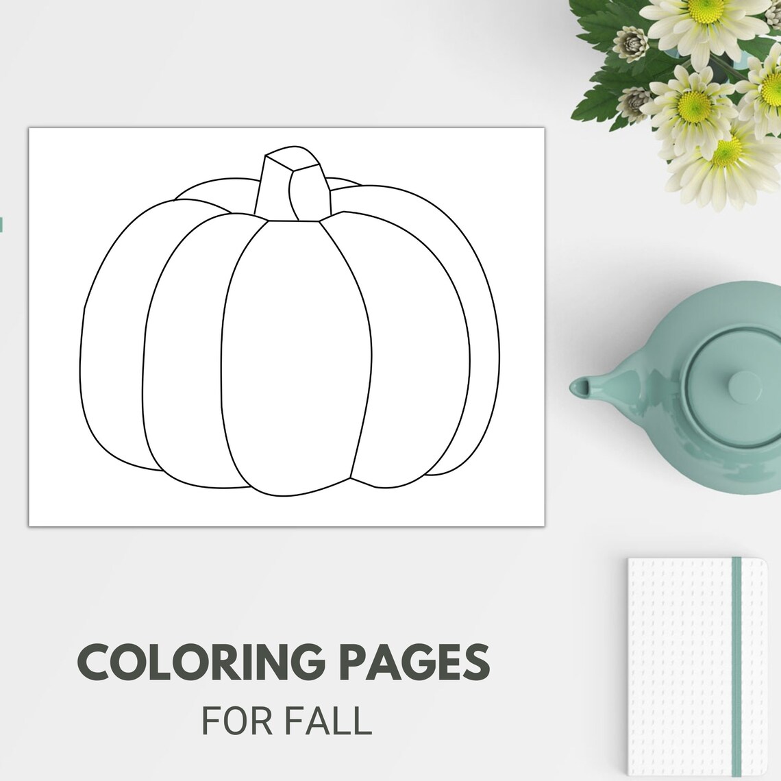 Pumpkin Coloring Pages Fall Coloring Pages Pumpkin - Etsy