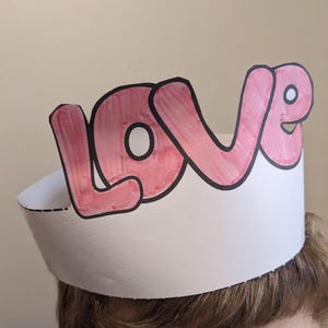 Valentines Day Paper Crown, Valentine Activity for Kids, Classroom ...