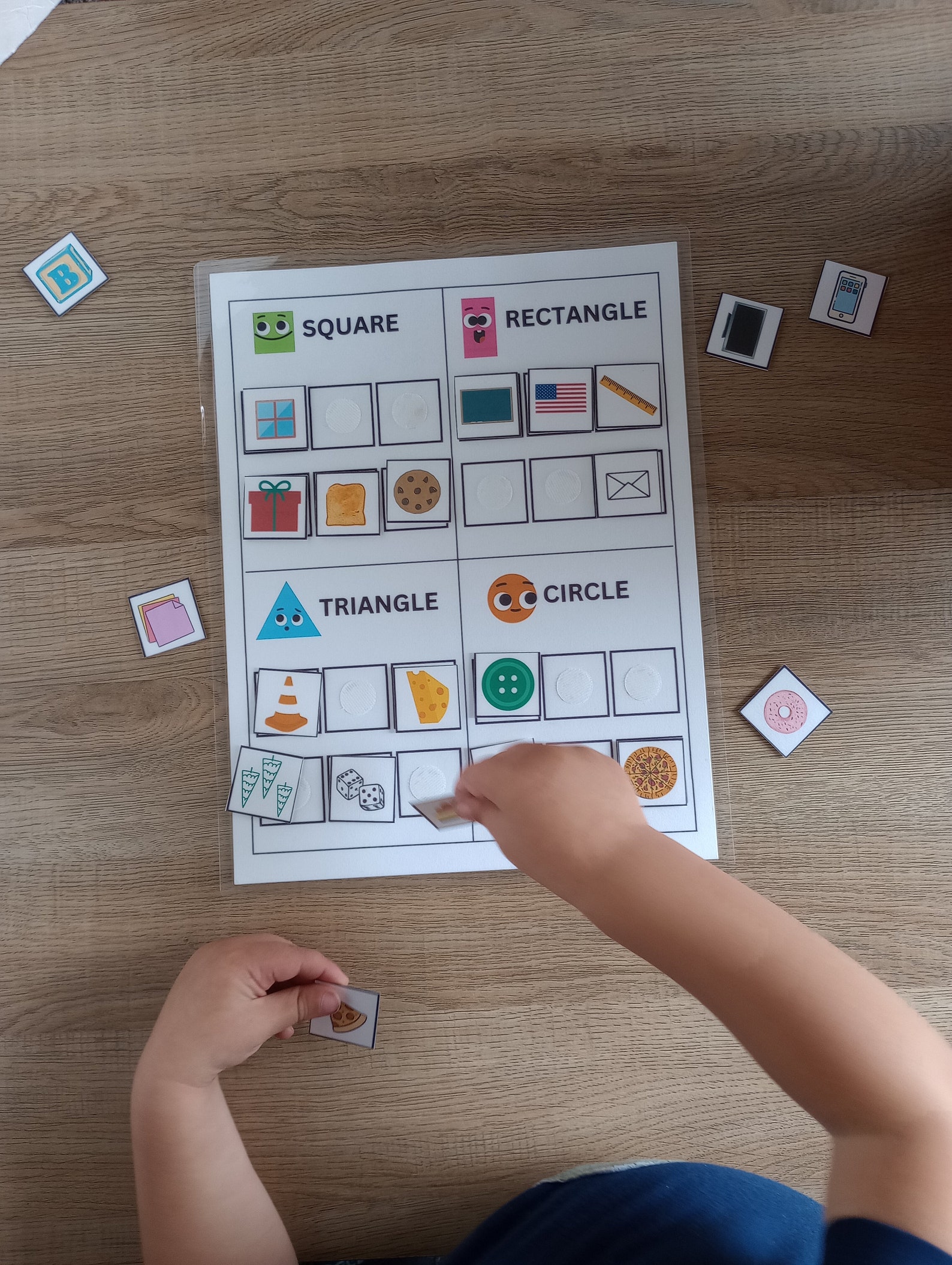 Shape Sorting Activity- Sort by Shapes Worksheet- Preschool Pages - Etsy