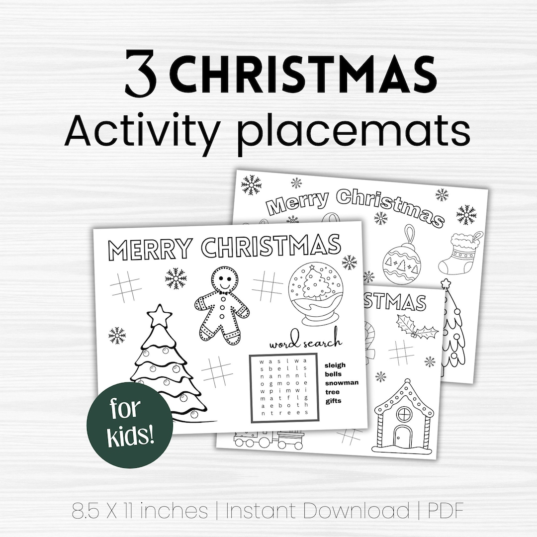 Christmas Coloring Pages Christmas Activity Pages for Kids Christmas ...