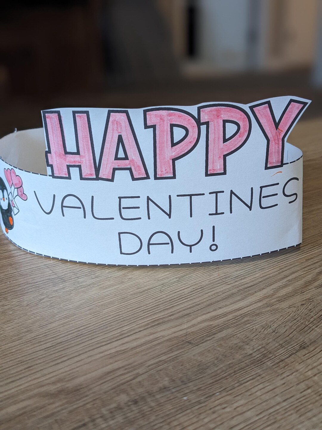 Coloring Crown Kid Craft, Valentines Day, Valentine Activity for Kids ...