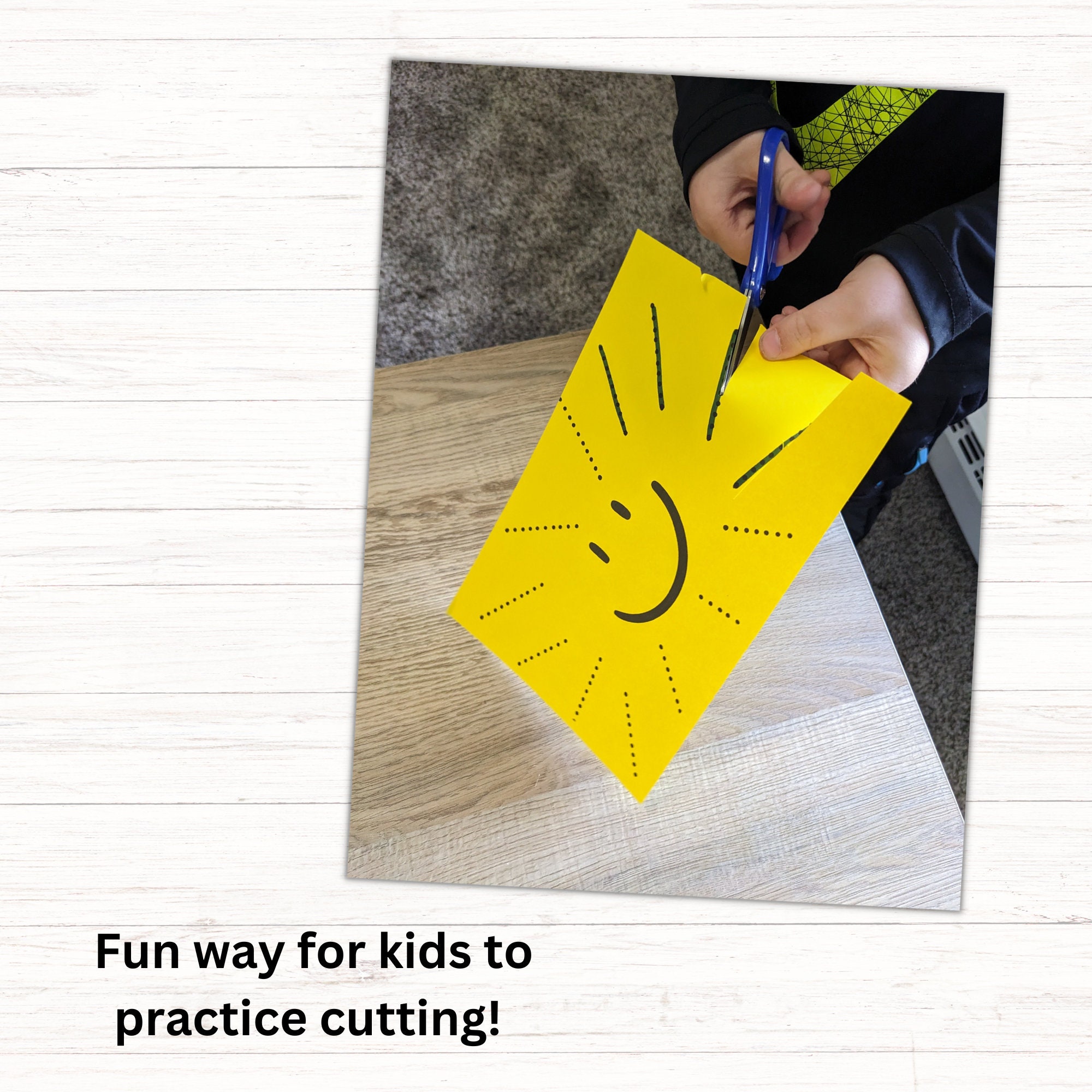 Scissor Skills Beginning Scissors Practice Cutting Practice Preschool ...