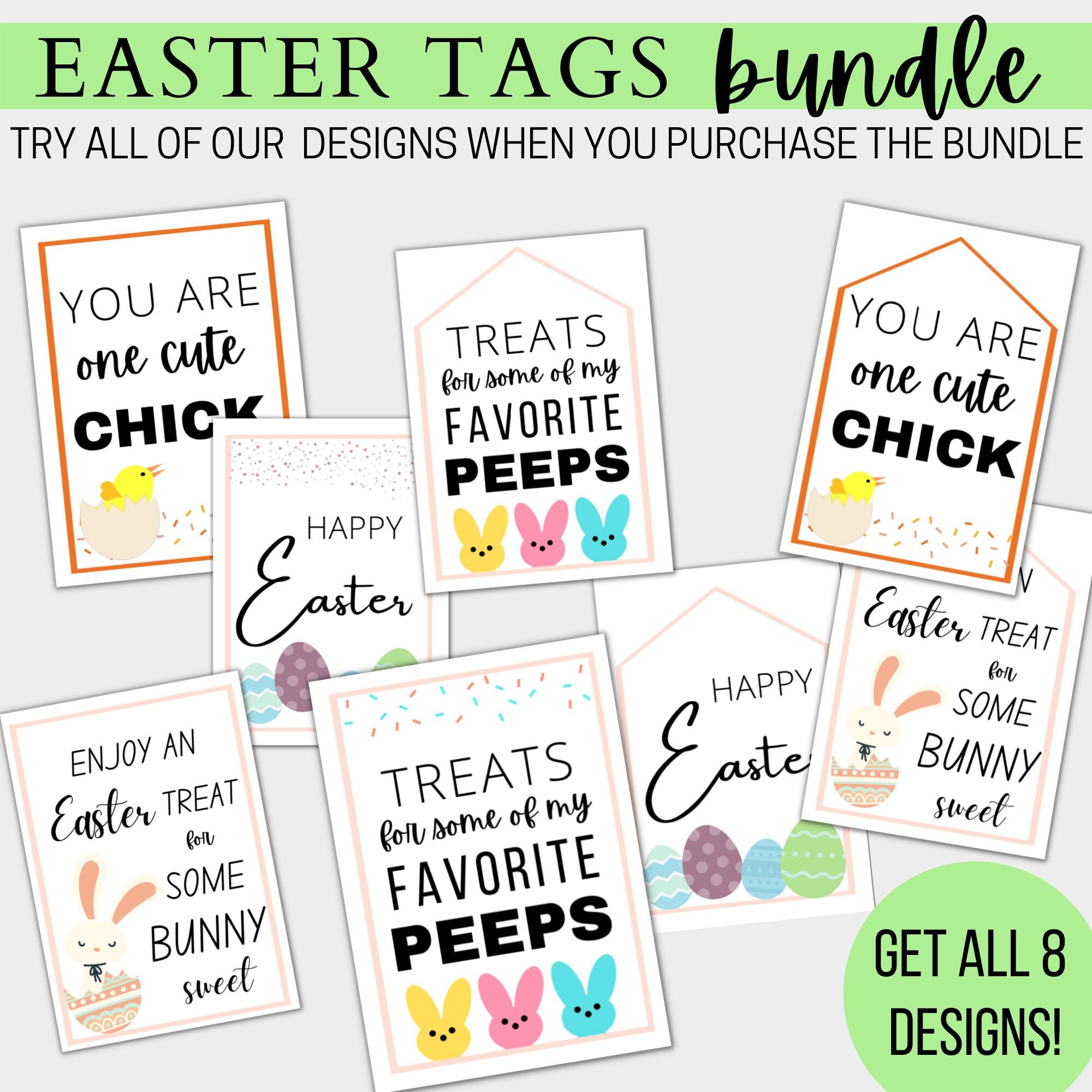 Printable Easter Basket Tags Easter Basket Tag Printable Printable ...