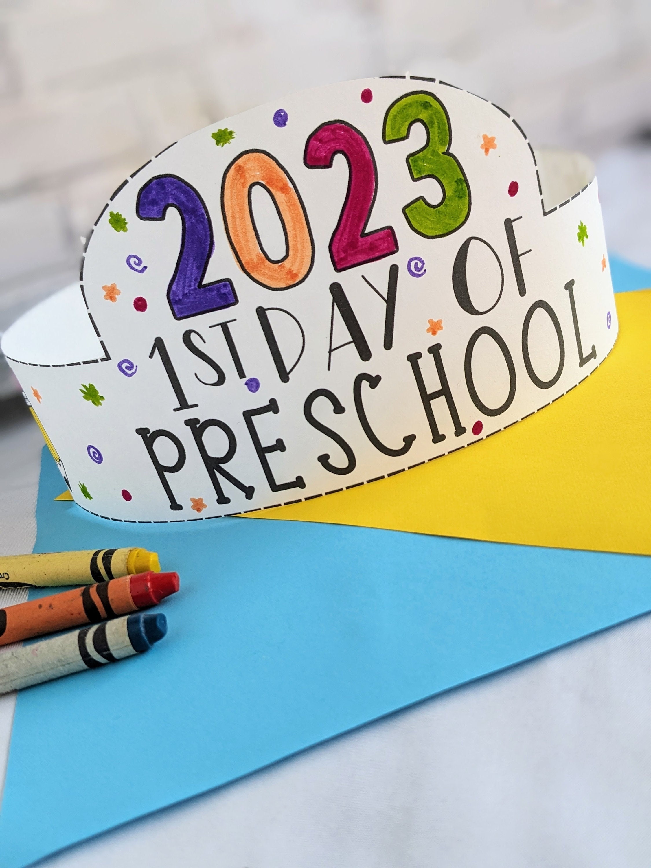 Back to School Crowns Printable PDF - Etsy