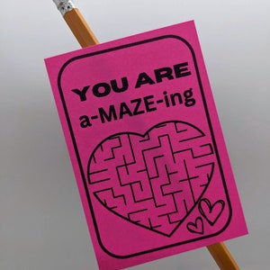 Maze Valentine's Day Cards Activity Valentine Cards Printable ...