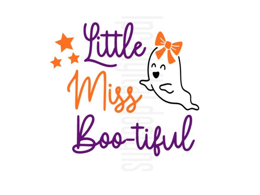 Little Miss Boo-tiful SVG File, Cricut Cutting, Silhouette Cameo ...