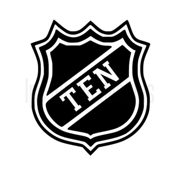 Ten Hockey Shield SVG File Cricut Cutting Silhouette Cameo - Etsy Canada