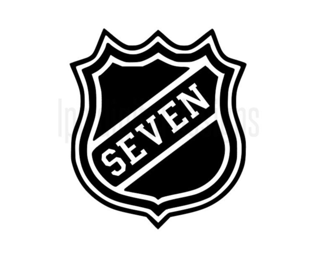 Seven Hockey Shield SVG File, Cricut Cutting, Silhouette Cameo, Design ...
