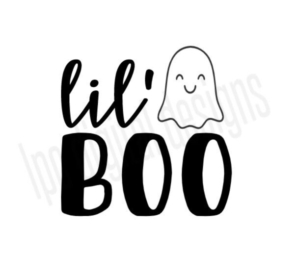 Lil Boo SVG File, Cricut Cutting, Silhouette Cameo, Design Space ...