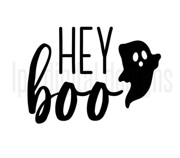 Hey Boo SVG File Cricut Cutting Silhouette Cameo Design - Etsy