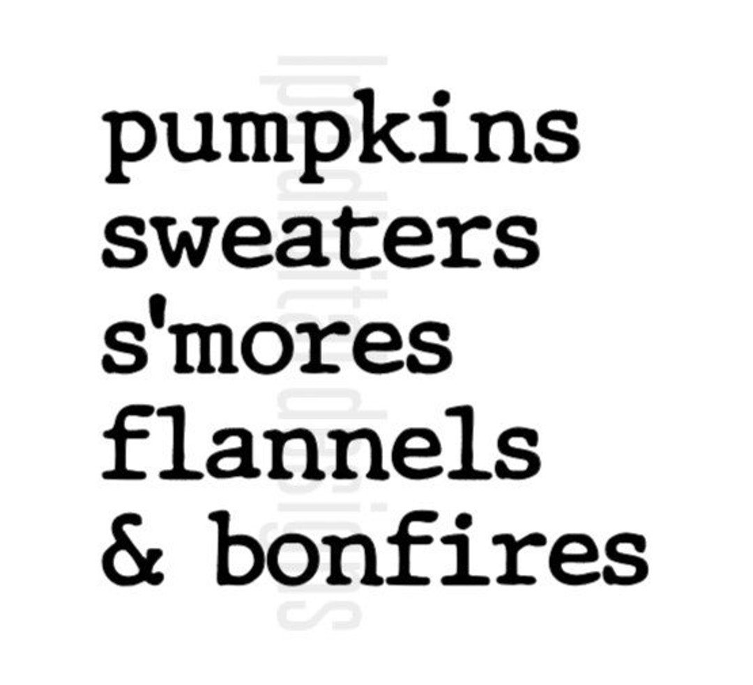 Fall Words SVG File, Cricut Cutting, Silhouette Cameo, Design Space ...