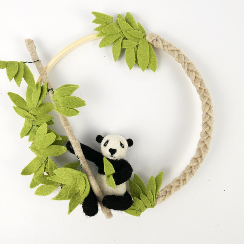Felt Panda Ornament - Etsy
