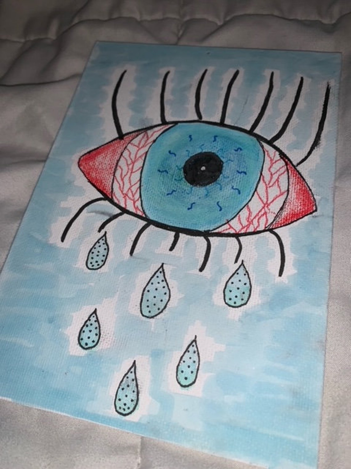 Trippy Evil Eye Drawing - Etsy