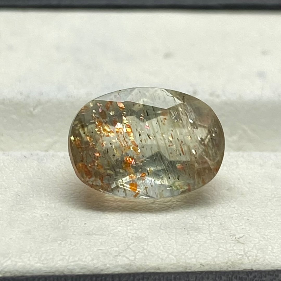 Confetti Sunstone With Golden Flakes Sparkling 8X11 MM Oval Shape ...