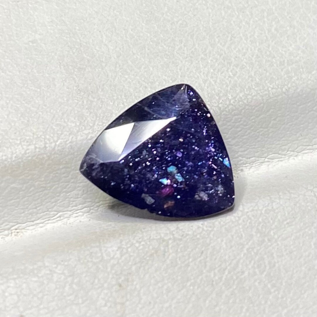 Trillion Shape Iolite Sunstone Gemstone Facetedtop Quality - Etsy