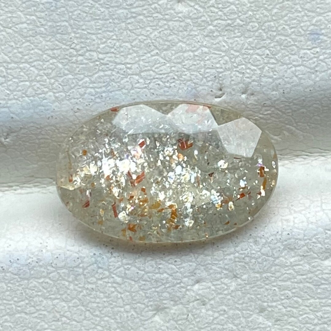 Premium Rainbow Confetti Sunstone Gemstone - 8x13mm Multi-flake ...