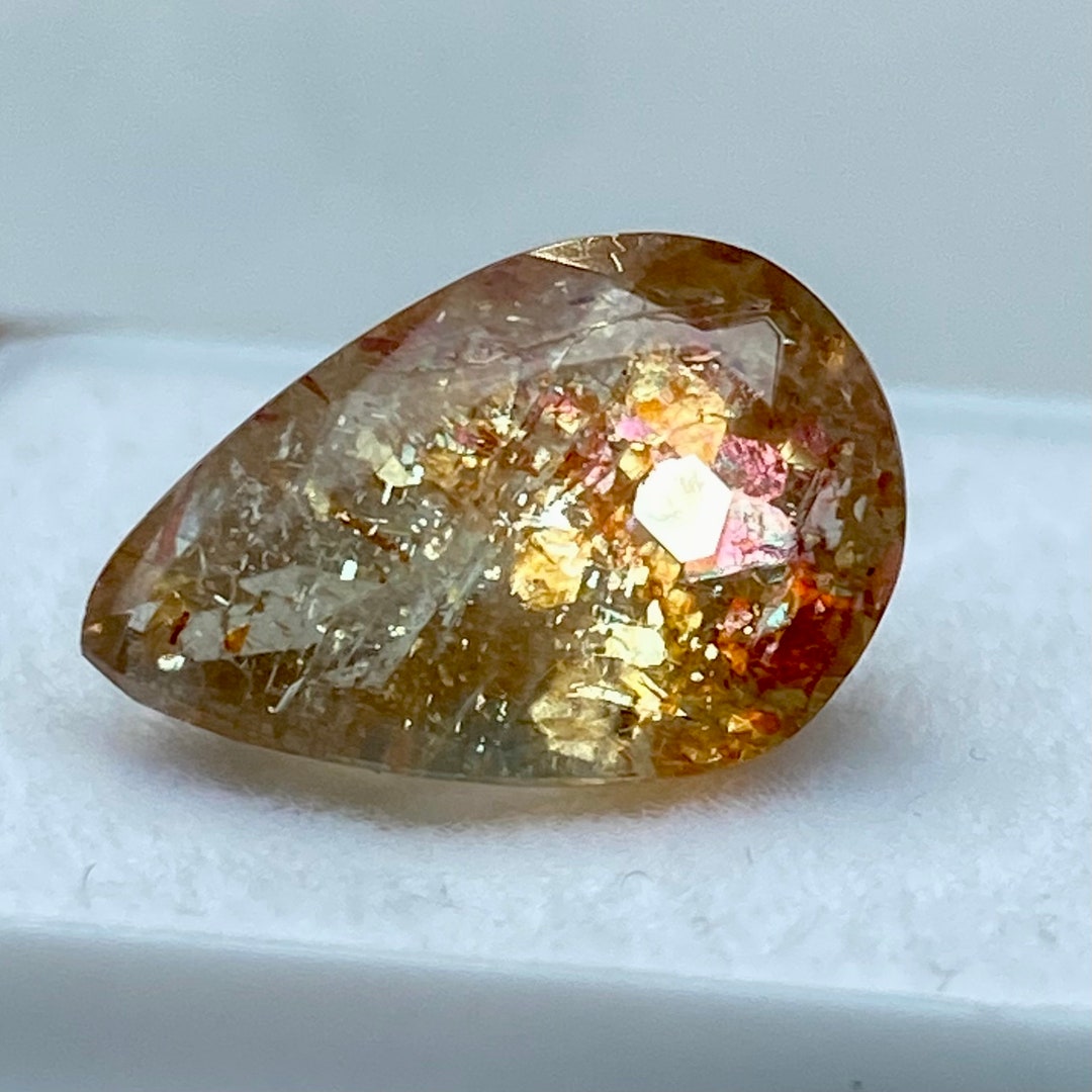 CONFETTI SUNSTONE Multi Flake Sparkling 9.40X14.40 MM Filled With ...