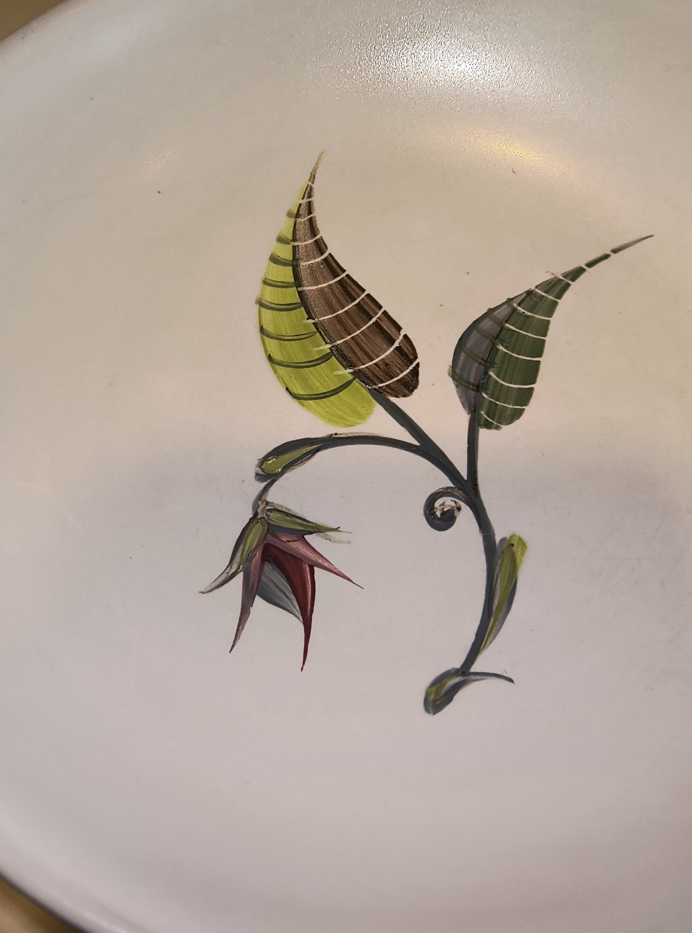 Vintage Denby Stoneware Spring Leaves & Buds 1950's Set of 27 Including ...