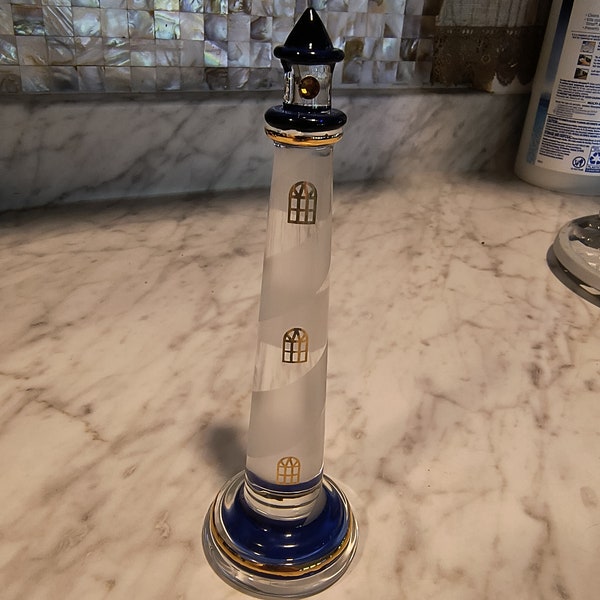 Lighthouse Glass Figurines - Etsy