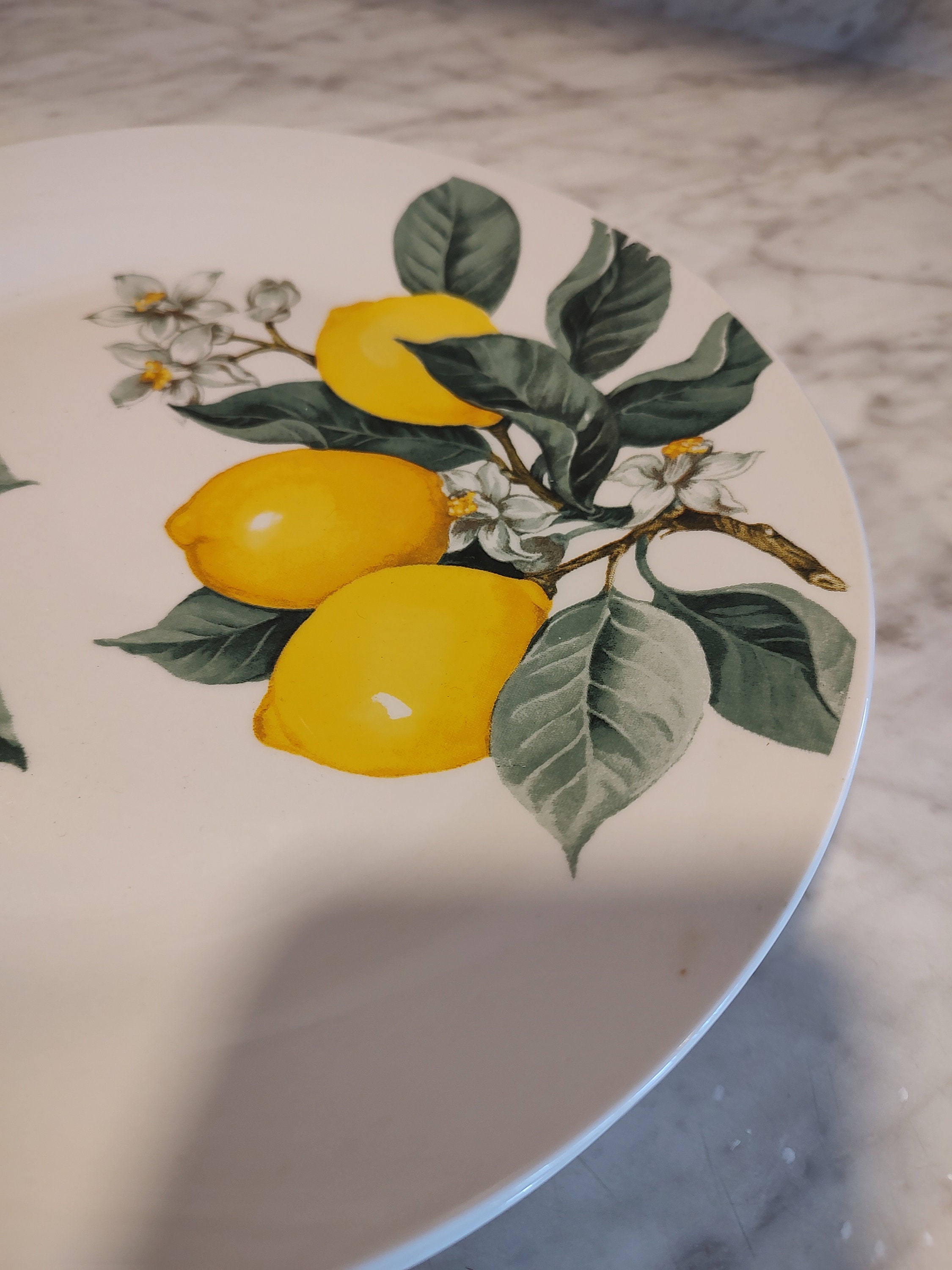 4 Royal Norfolk tuscan Lemon Ceramic Plates. Set of 4 Pre-owned ...
