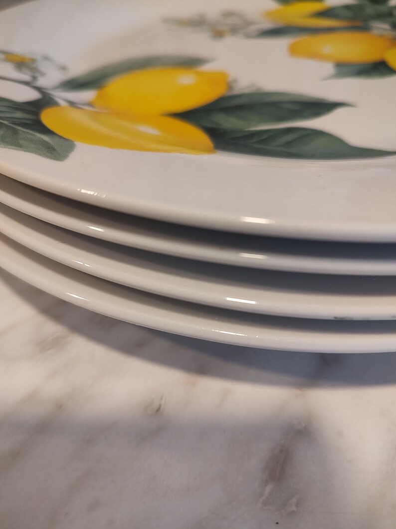 4 Royal Norfolk tuscan Lemon Ceramic Plates. Set of 4 Pre-owned ...