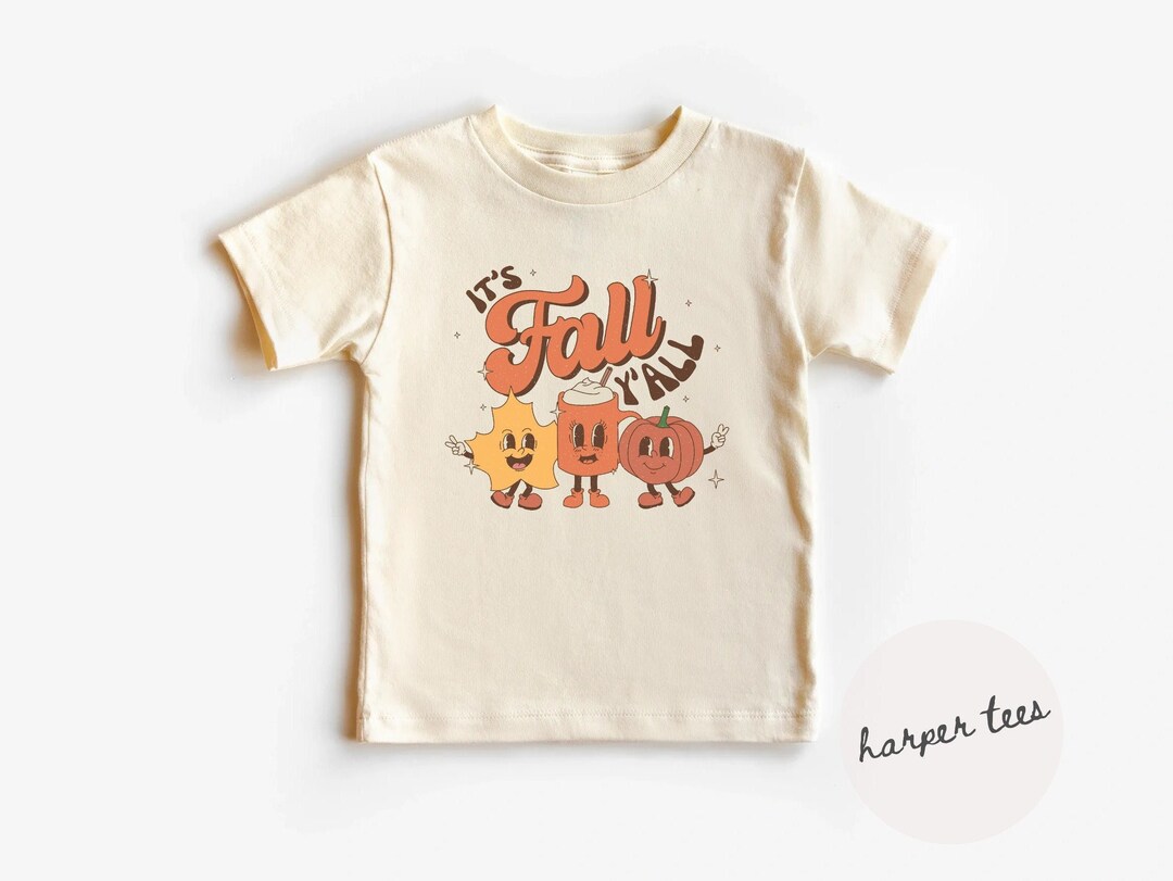 Pumpkin Season Kids Shirt, Cute Fall Kids Shirt, Retro Fall Shirt Kids ...